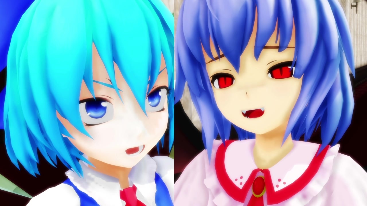 【東方mmd】チルノvsレミリア！【mmd紙芝居】 ニコニコ動画