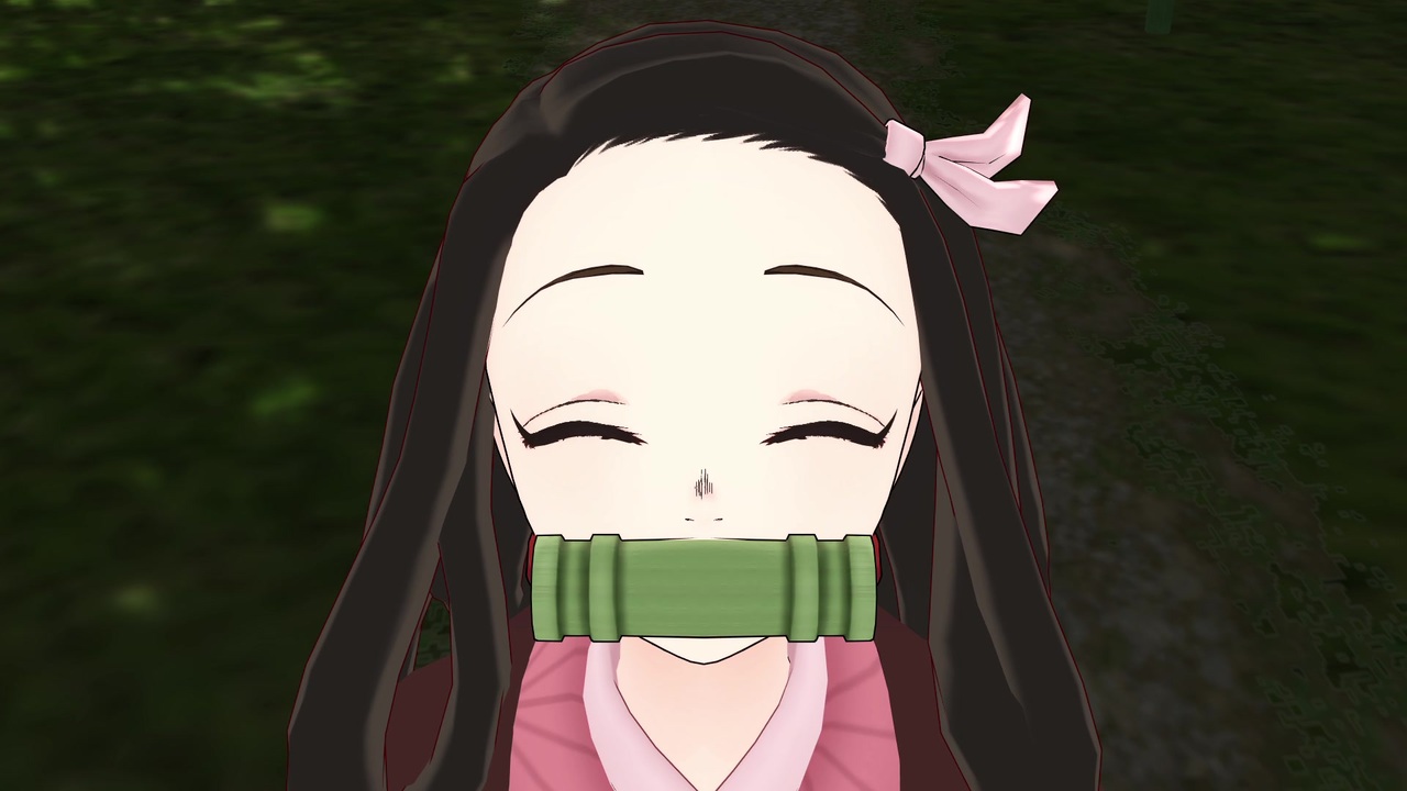 【MMD】FPV Headpat (Nezuko) - ニコニコ動画