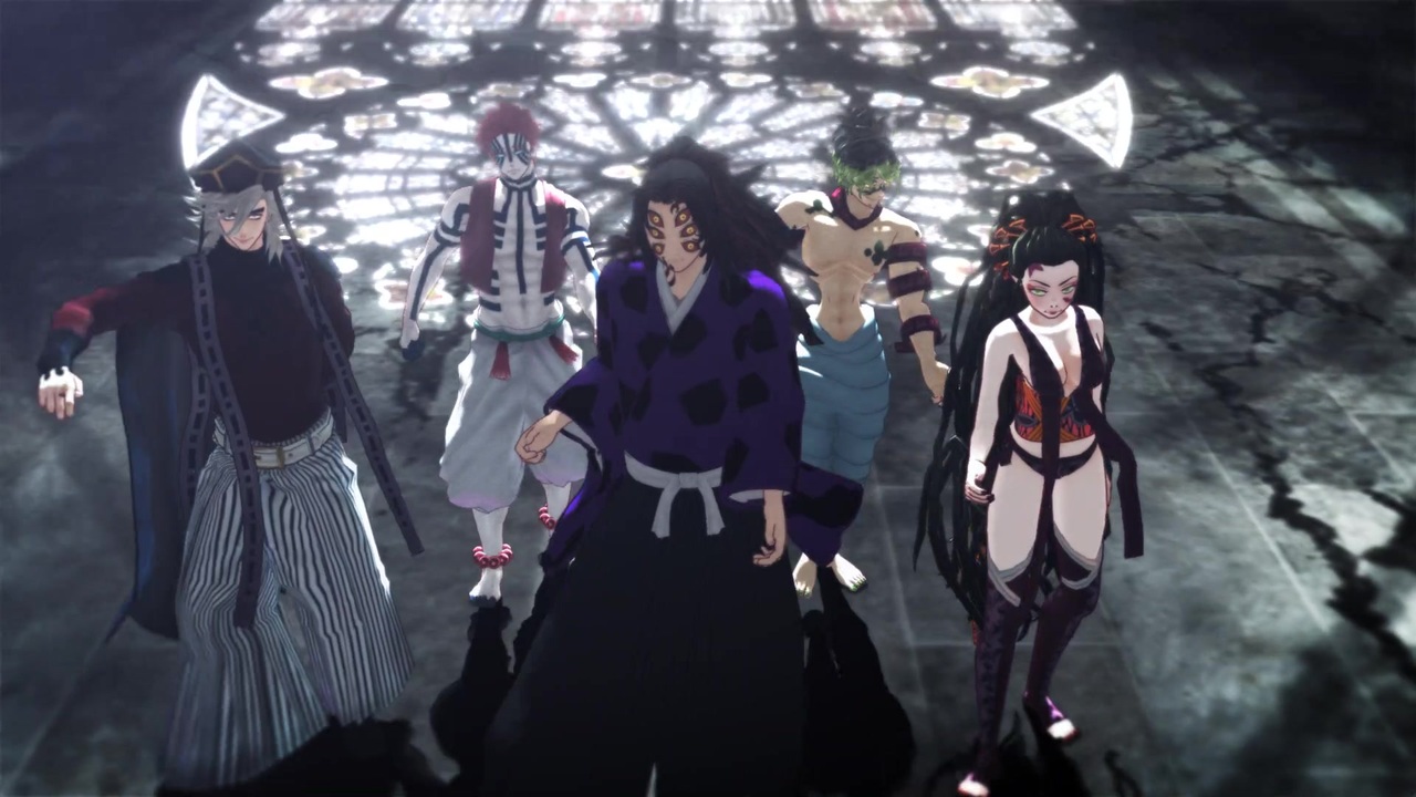 【鬼滅のmmd】black Out【カメラ配布あり】【上弦の壱・弐・参・陸（黒死牟・童磨・猗窩座・堕姫・妓夫太郎）】 ニコニコ動画
