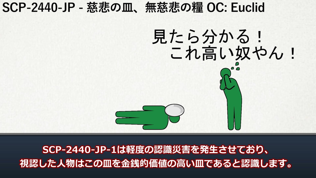 【SCP紹介】SCP-2440-JP - 慈悲の皿、無慈悲の糧 - ニコニコ動画