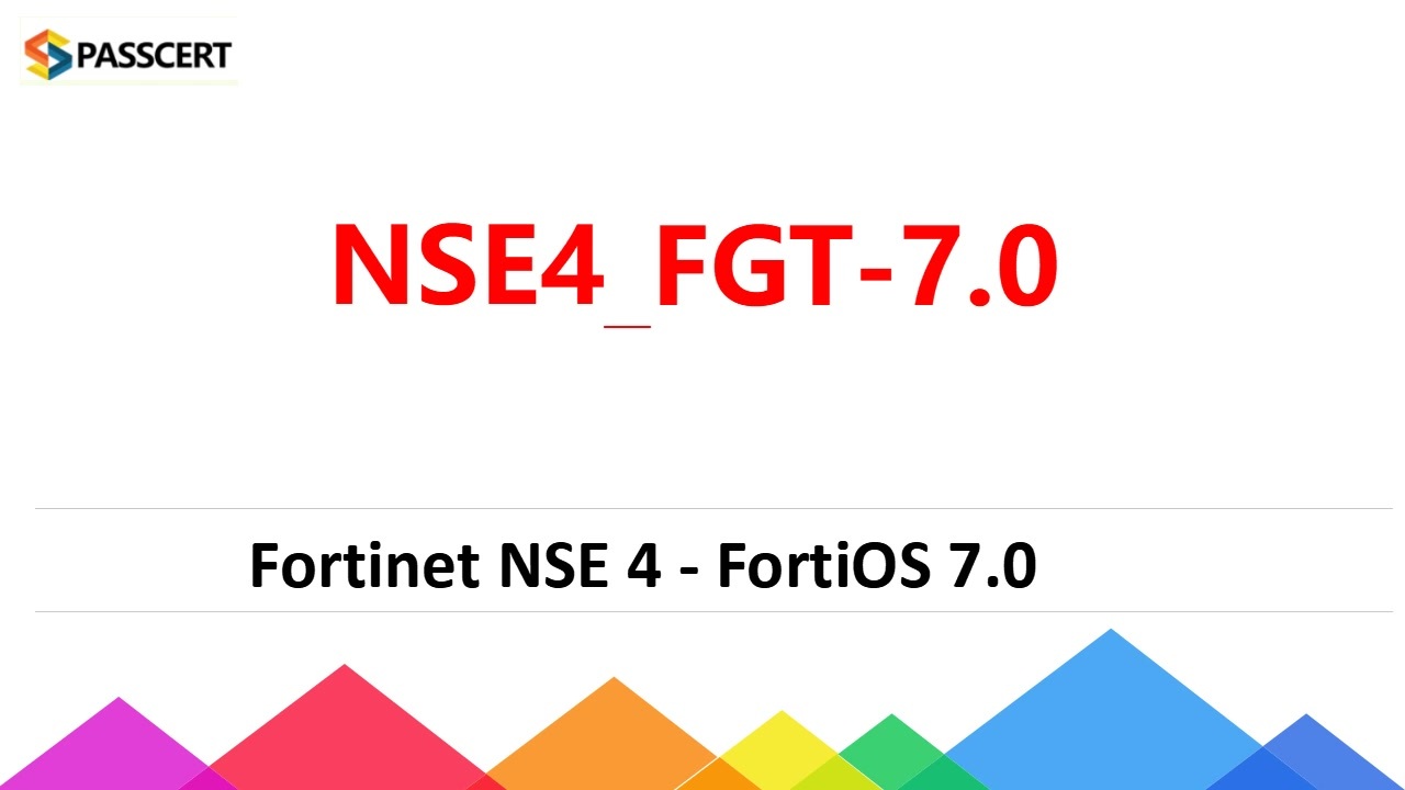 Fortinet NSE 4 - FortiOS 7.0 NSE4_FGT-7.0 Real Questions - ニコニコ動画