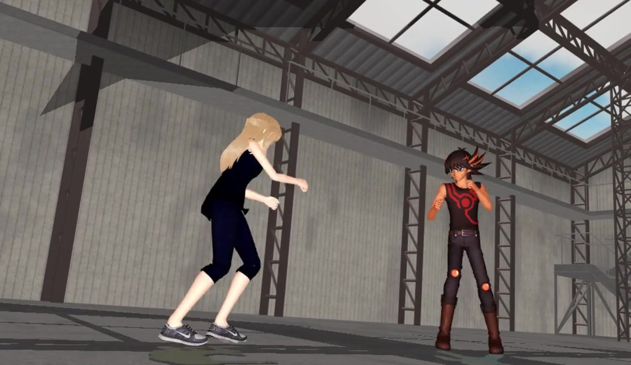 [MMD Fight] Kickers 2 | Yuugiou 5D's + OC - ニコニコ動画