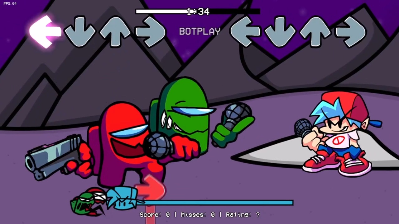 【FNF】Green imposter＆Red imposter VS BF 【Sussus Toogus × Sussus Moogus ...