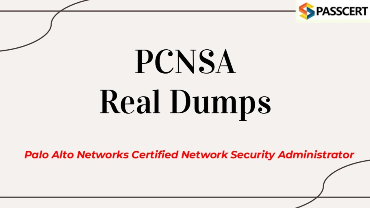 Palo Alto Networks PCNSA Certification Real Questions - ニコニコ動画