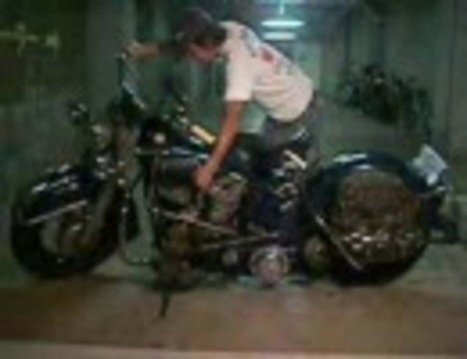 Harley-Davidson 1952EL Panhead Kickstart ハーレー・パンヘッド - ニコニコ動画