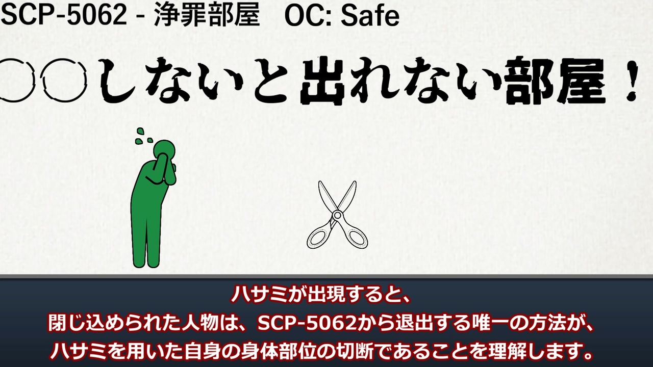 【SCP紹介】SCP-5062 - 浄罪部屋 - ニコニコ動画