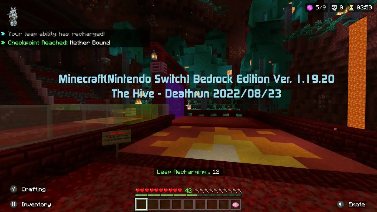 Minecraft (Nintendo Switch) Bedrock Edition Ver. 1.19.20 The Hive ...