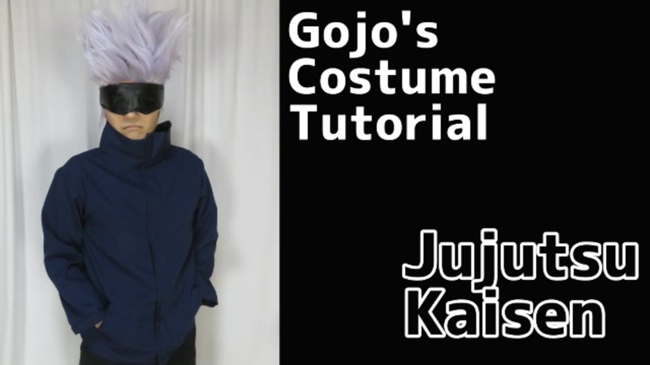 [Jujutsu Kaisen]Gojo's costume tutorial - Clothes, eyepatch, wig [How ...
