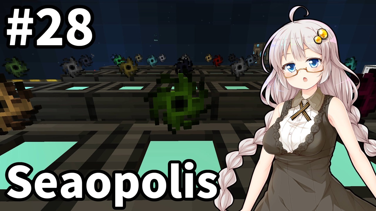 【Minecraft】海だけの世界で工業生活#28【VOICEROID実況】 - ニコニコ動画