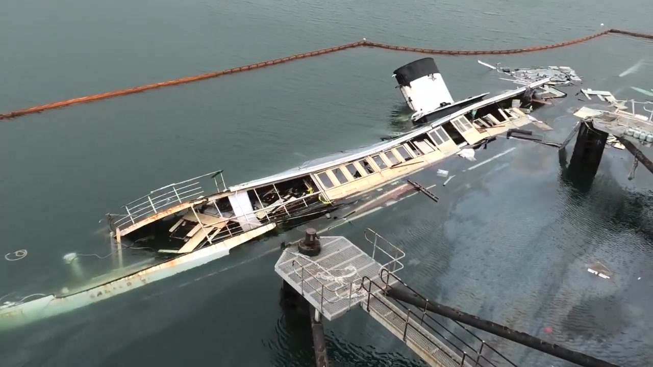 1922年2月進水のフェリー「MV Baragoola」2022年1月1日に沈没 - ニコニコ動画