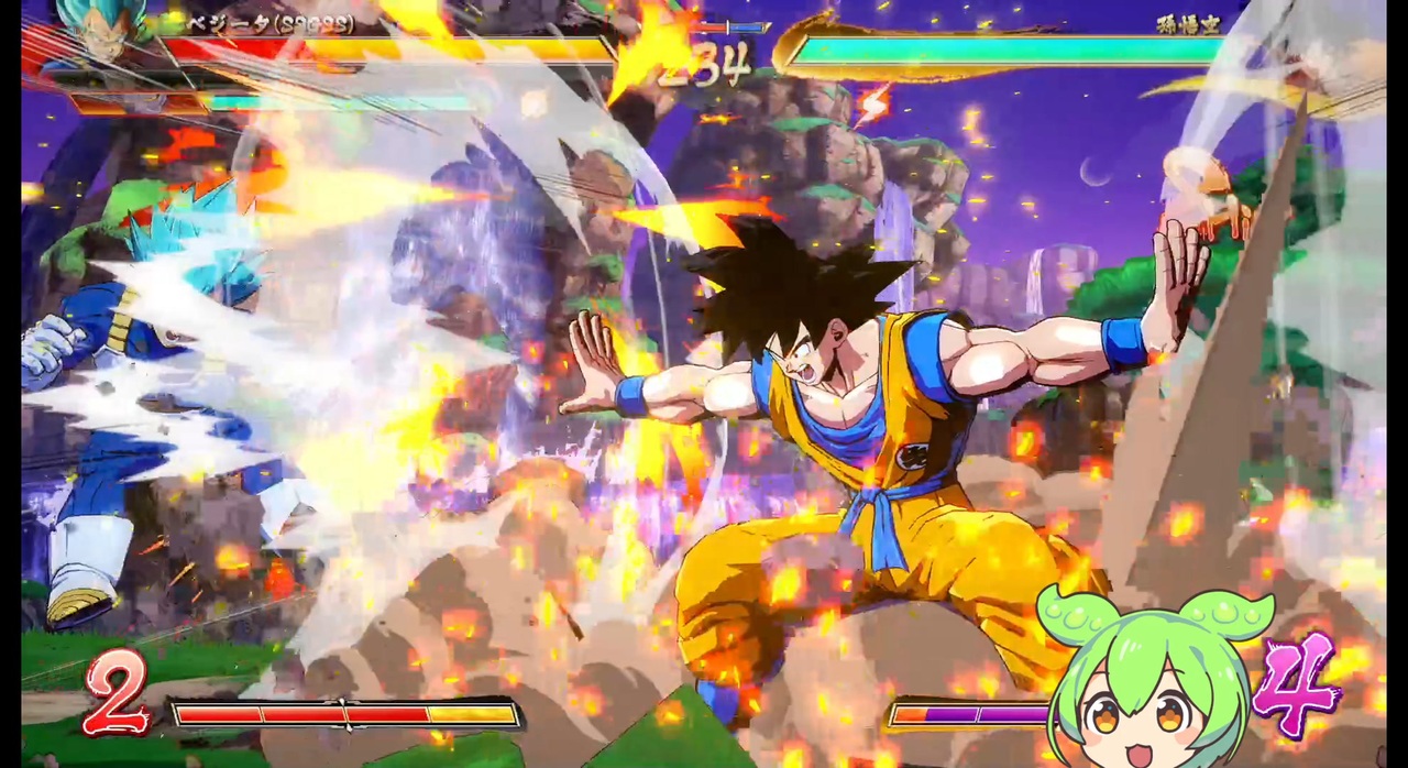 【DBFZ】界王拳をブッパして勝ちたいずんだもんの実況 ＃01 - ニコニコ動画