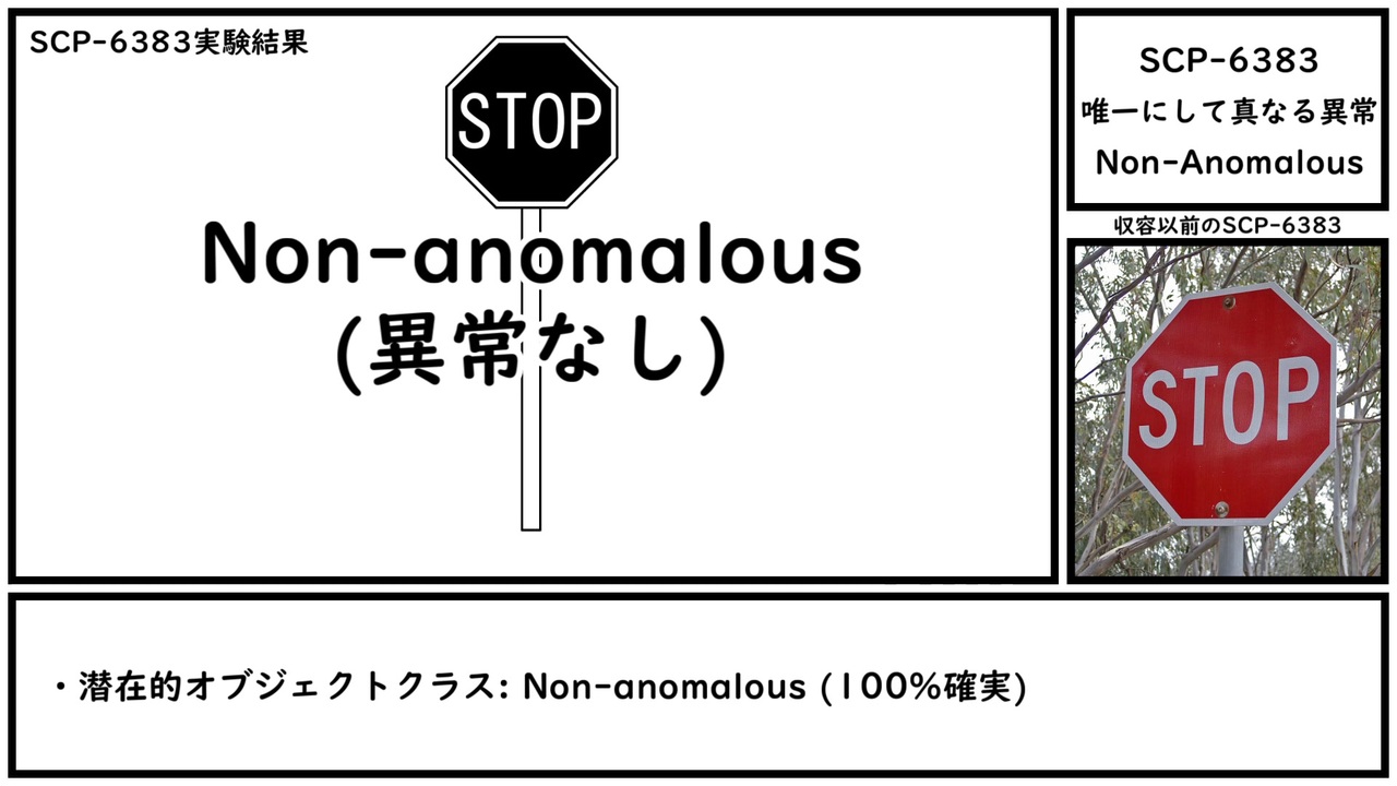 【ゆっくり紹介】SCP-6383【唯一にして真なる異常】 - ニコニコ動画