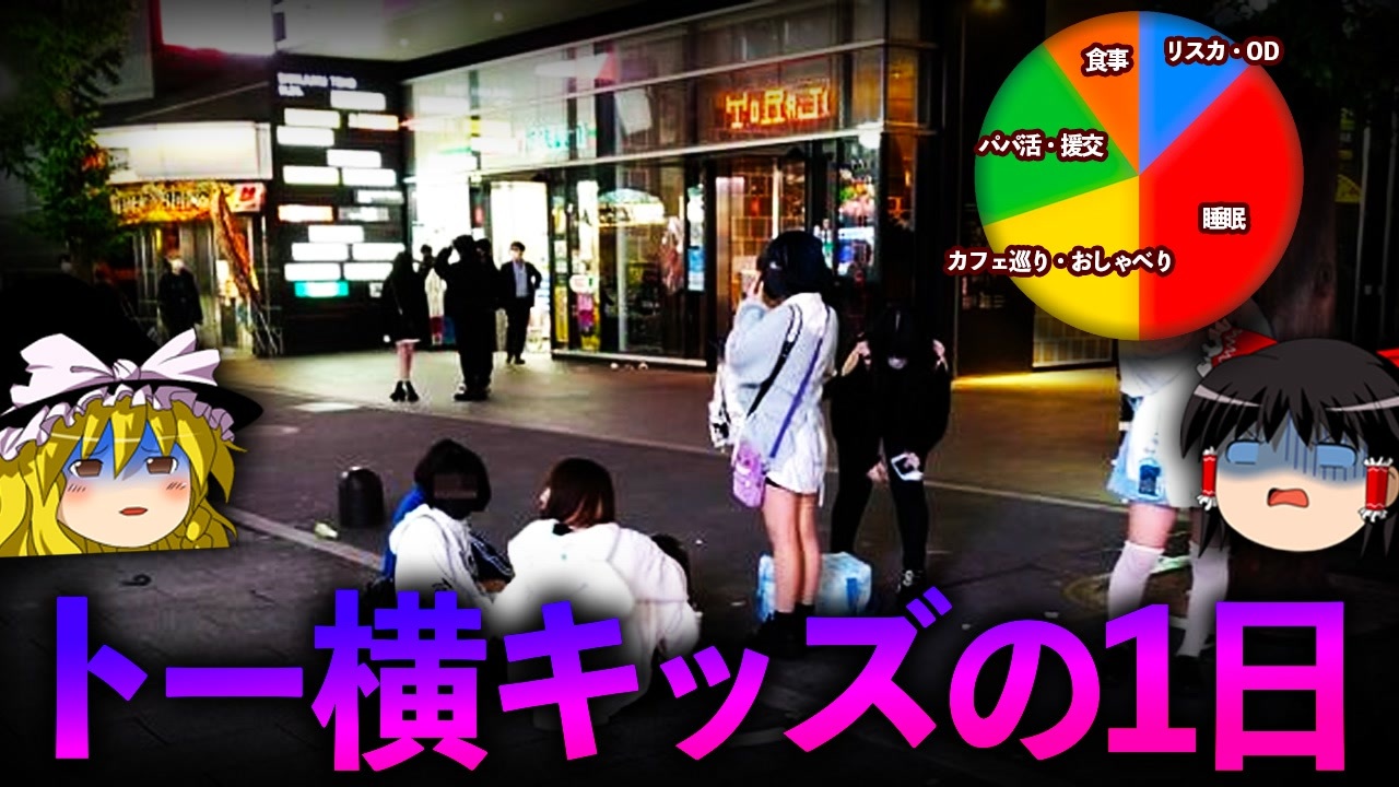 【ゆっくり解説】トー横キッズの1日ルーティンを解説します。 ニコニコ動画