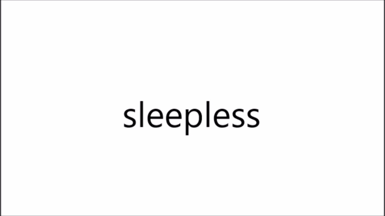 sleepless - ニコニコ動画