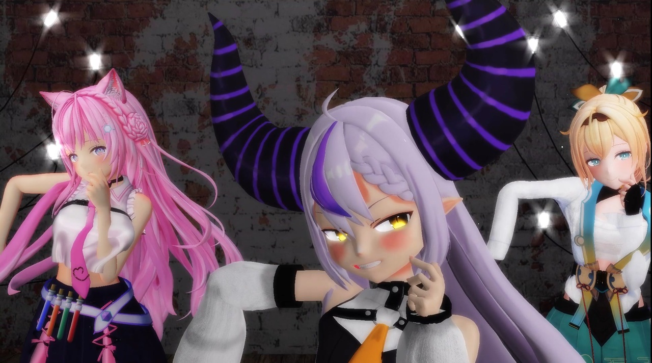 【MMDホロライブ】[A]ddiction【秘密結社holoX】 - ニコニコ動画