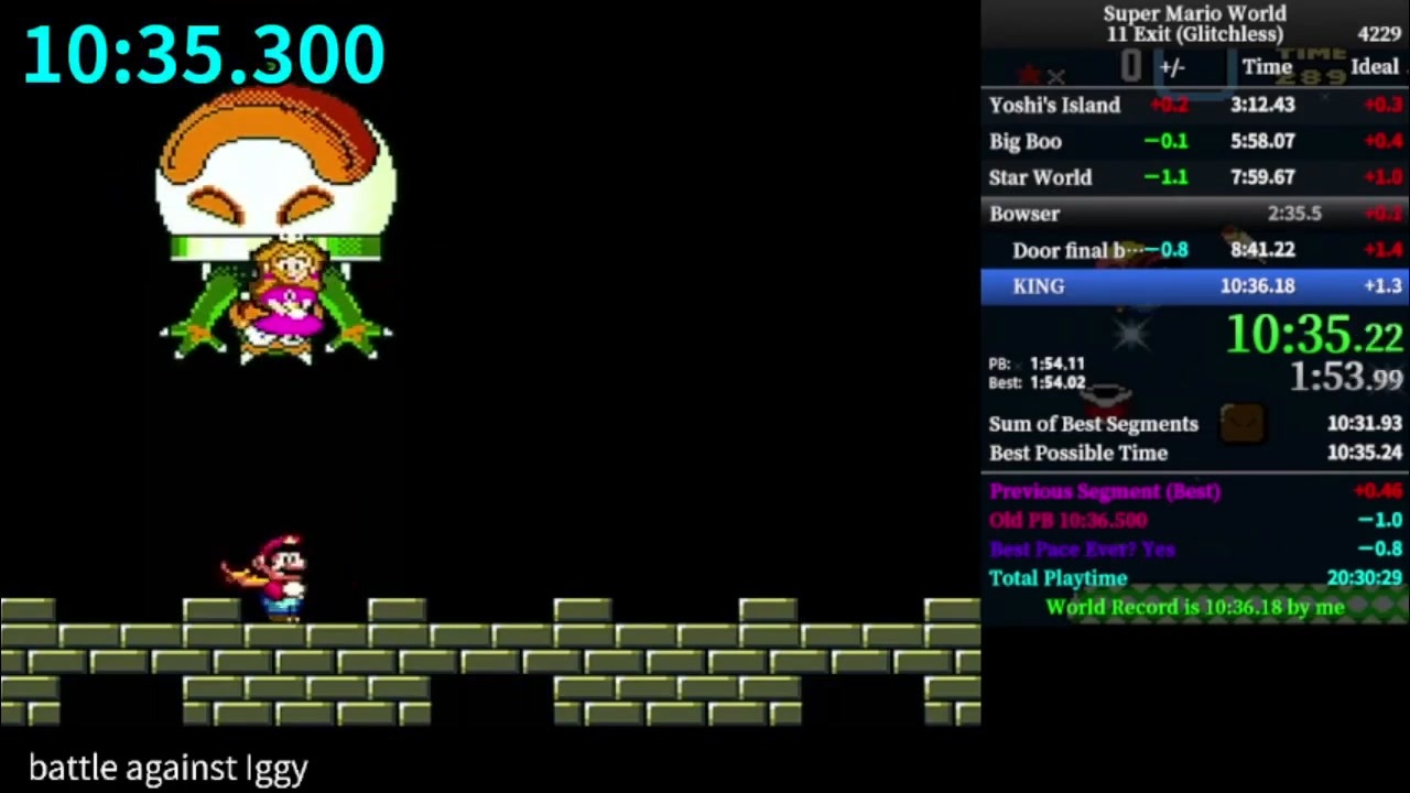 【NEW WR/世界記録】スーパーマリオワールドRTA SMW 11 Exit (Glitchless) 10:35.300 - ニコニコ動画