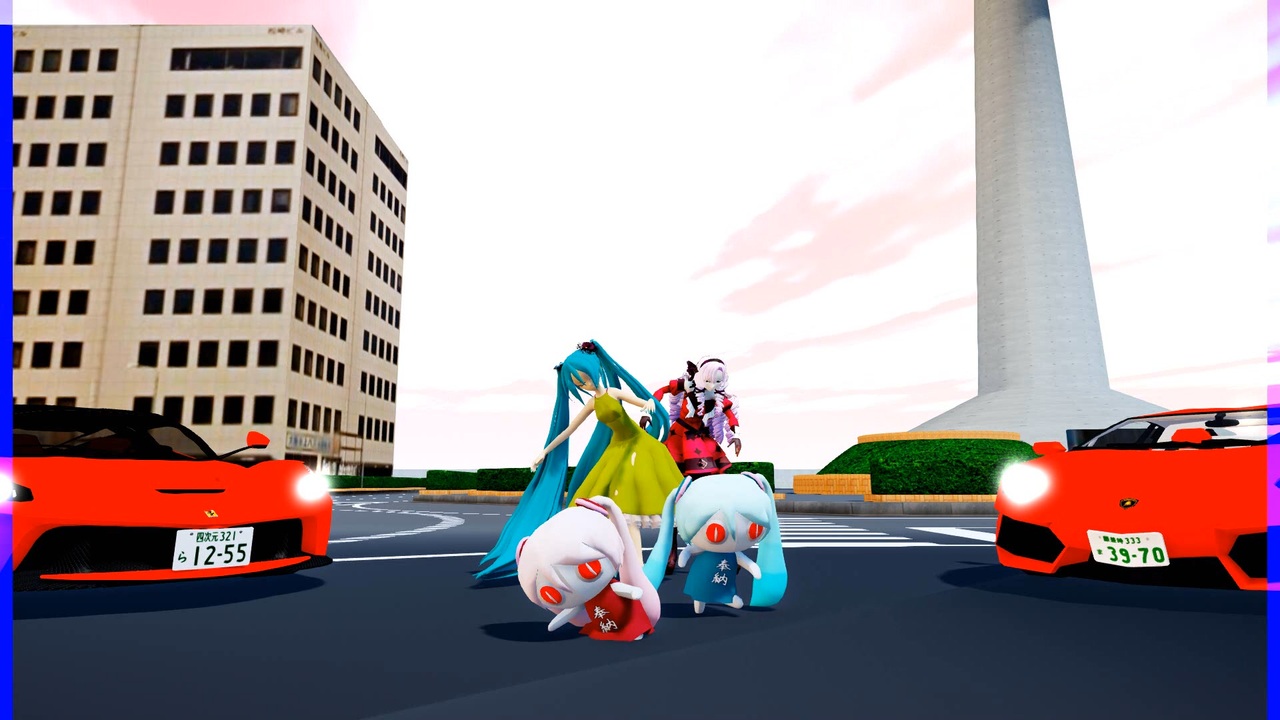 Mmd、サロメ、ミク、アイマイナ、計4人、で、恋の恋による恋のための恋 ニコニコ動画