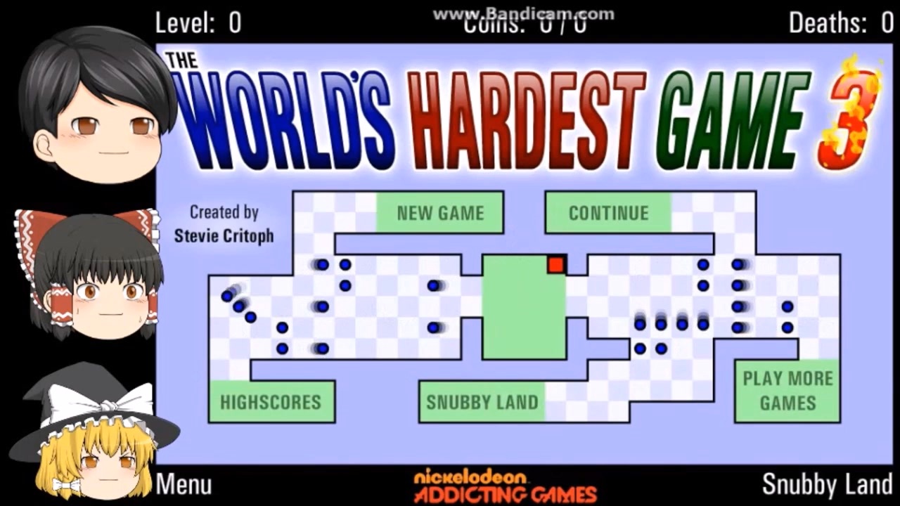 【ゆっくり実況】「The World's Hardest Game 3│世界一難しいゲーム 3」Part 1 - ニコニコ動画