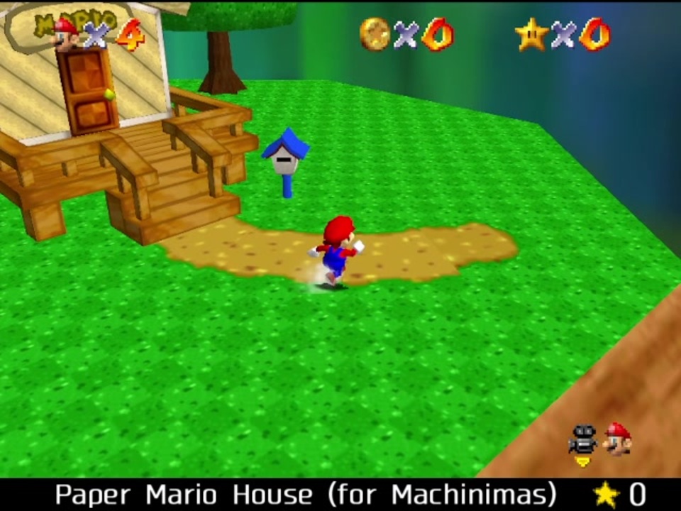 紹介するほどでもない改造マリオ64シリーズ【Paper Mario House (for Machinimas)編】 - ニコニコ動画