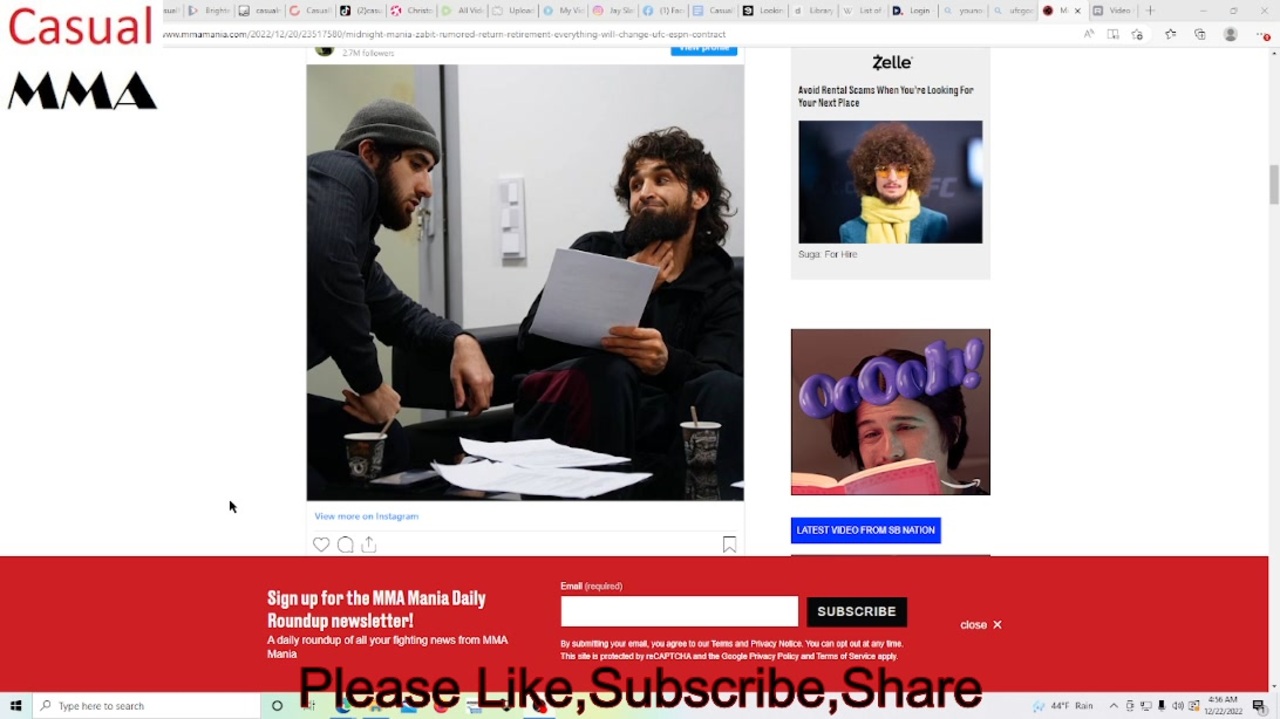 Rumors of Zabit's return - ニコニコ