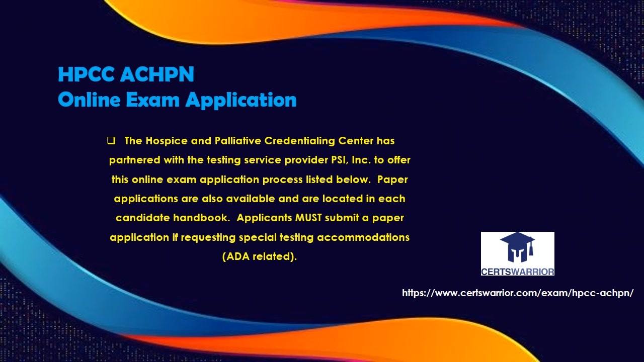 HPCC ACHPN Advanced Certified Hospice and Palliative Nurse - ニコニコ動画