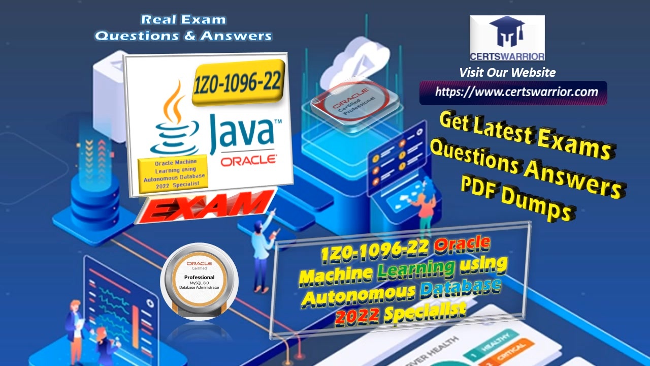 1Z0-1096-22 Oracle Machine Learning using Autonomous Database 2022 ...