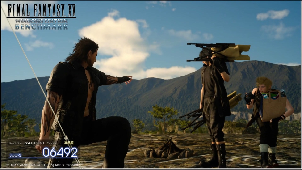 水冷PC動作デモ-9_3（FF14・FF15ベンチマーク RTX3080 搭載 4K版） - ニコニコ動画