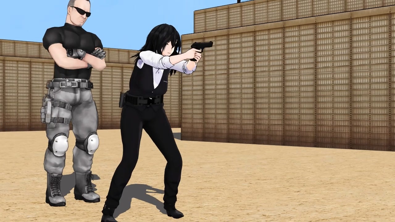 【MMD】イスラエル式、近接戦闘CQB（C.A.R.・System）射撃スタイル。 - ニコニコ動画