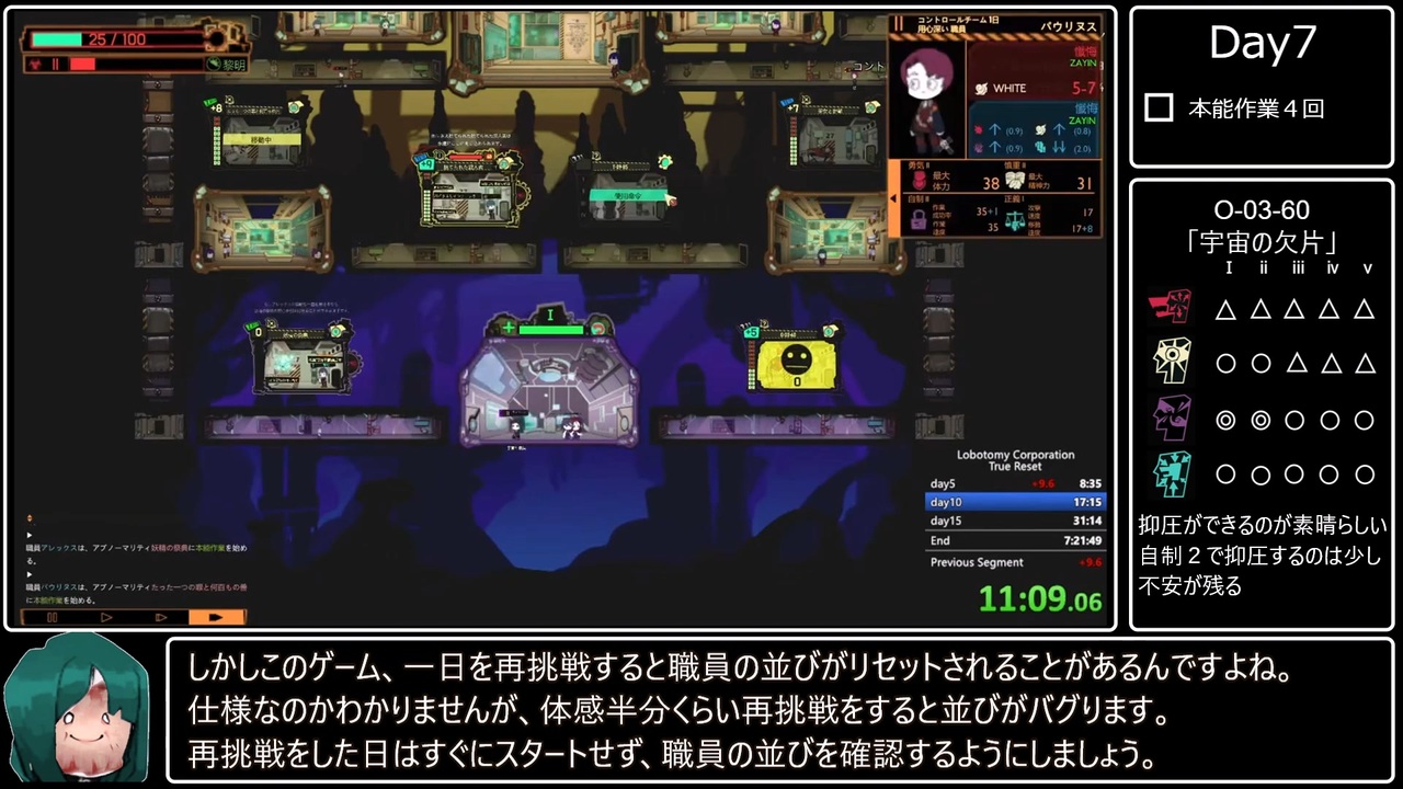 ロボトミーコーポレーション RTA True Reset 7:04:34 part1 - ニコニコ動画