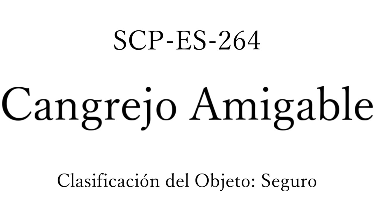 3秒でわかってくれSCP-ES-264 - ニコニコ動画