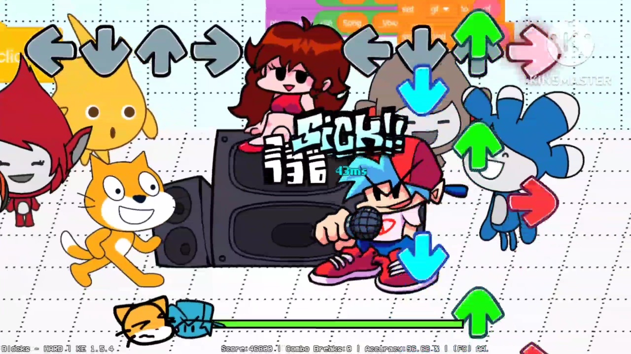 fnf vs scratch cat (friday night funkin' ) - ニコニコ動画