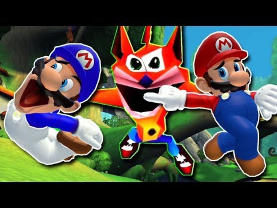 [Hobo Bros]クラッシュ・バンディクーデスランでSMG4 vs マリオ[GMOD] - ニコニコ動画