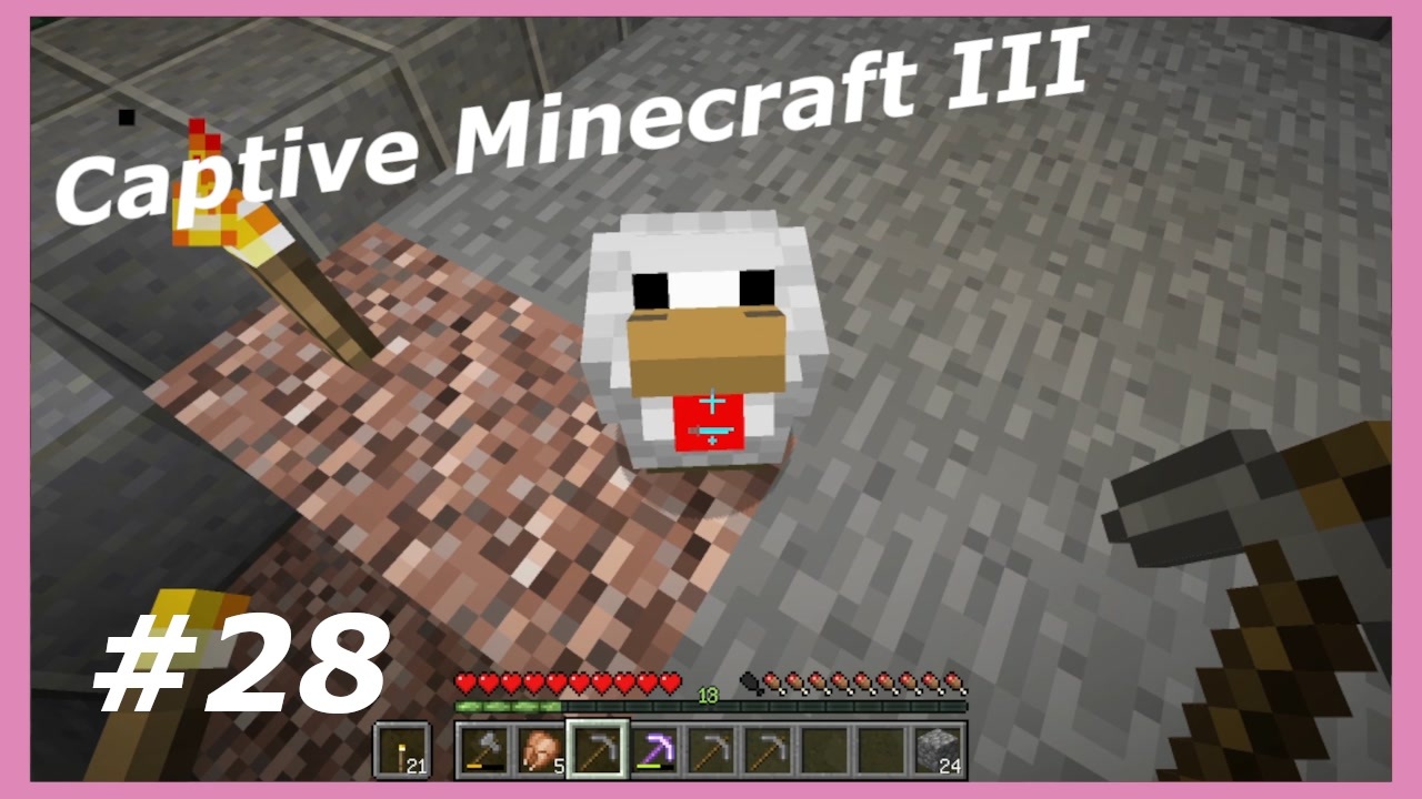 【Minecraft】 #28 ネザー掘り抜きy205 【Captive Minecraft III】 - ニコニコ動画