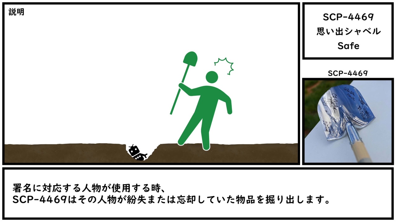 【ゆっくり紹介】SCP-4469【思い出シャベル】 - ニコニコ動画