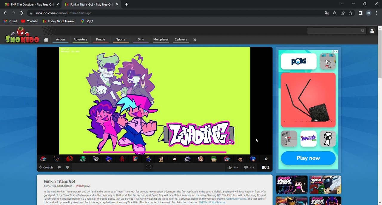 Funkin Titans Go! - Play Free Online Games - Snokido - Google Chrome 2023-04-28 21-17-16 - ニコニコ動画