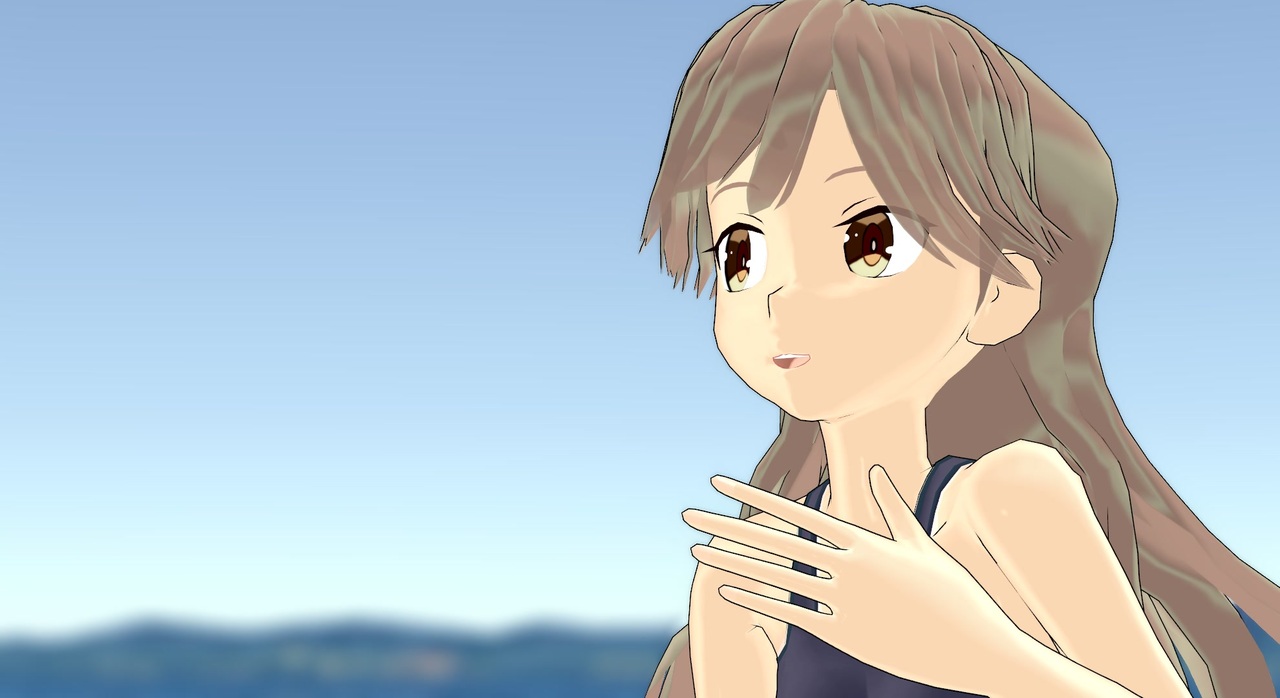 【rim式水着祭り3】スク水荒潮が魅せる「ブレス」【MMD艦これ】 - ニコニコ動画