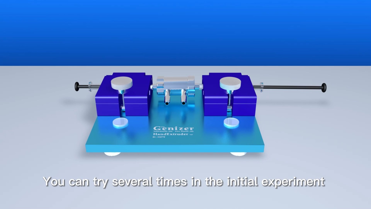 Genizer liposome hand extruder | 手動式リポソーム押し出し機 | 高圧リポソーム押出機 - ニコニコ動画