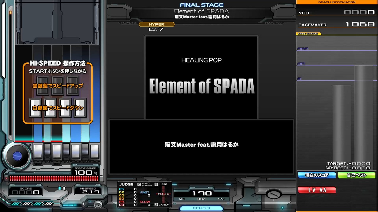 【beatmaniaIIDX 30 RESIDENT】Element of SPADA SP Hyperをやってみた - ニコニコ動画