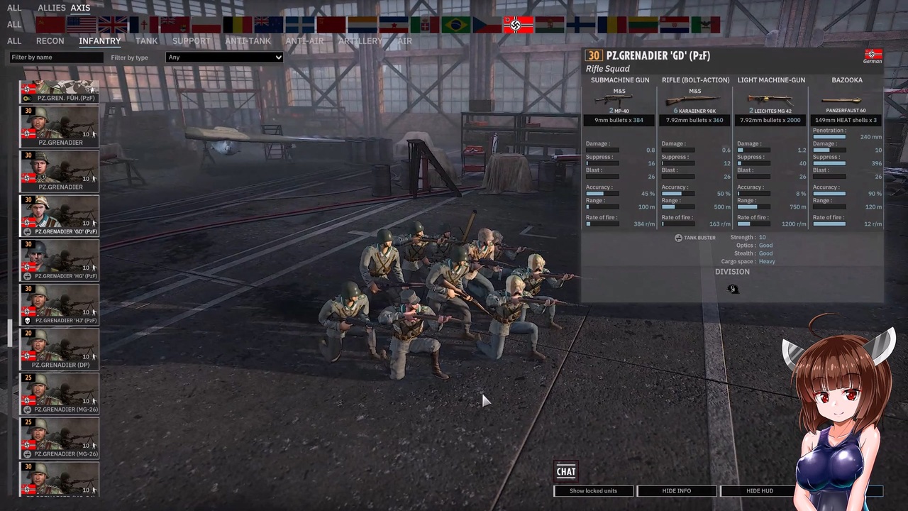 【Steel Division2】部隊・兵器さっくり解説 第八十三回 Pz.GRENADIER ”GD”(PzF)【VOICEROID解説 ...