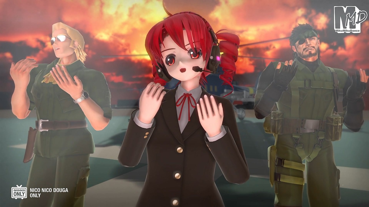 【mmd】らぶ式テト、カズ、スネーク De 恋の抑止力【mmdmgs】 ニコニコ動画
