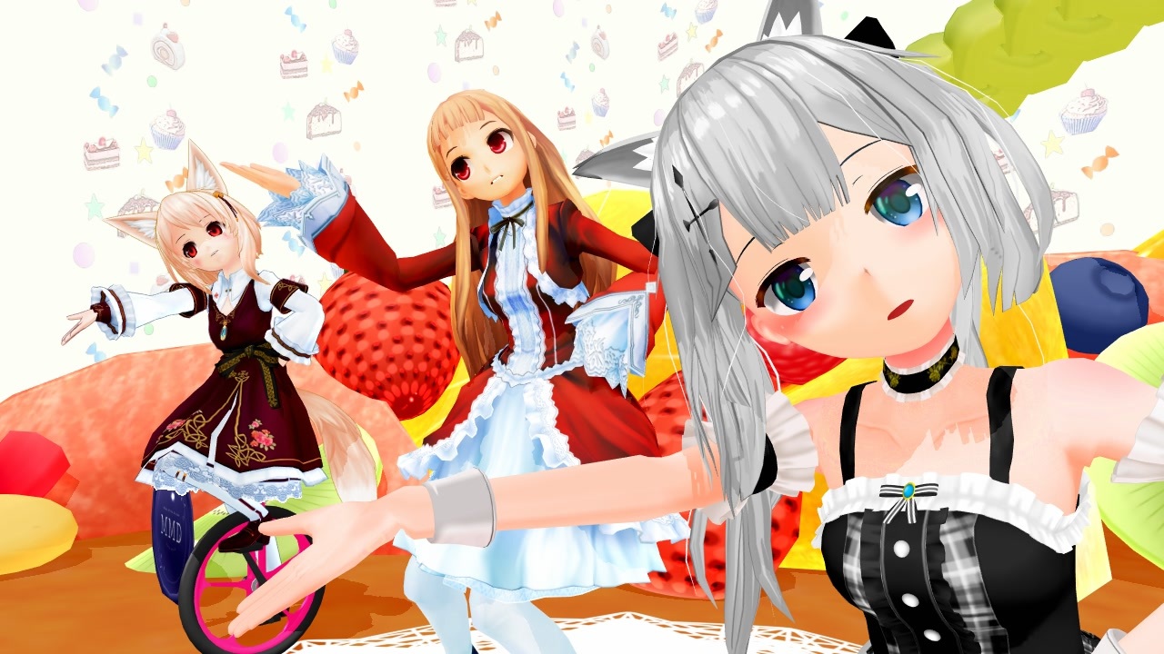 【MMD夏祭り2023】【モデル配布】Reiちゃんユノアちゃんが一輪車で応援してくれてます - ニコニコ動画