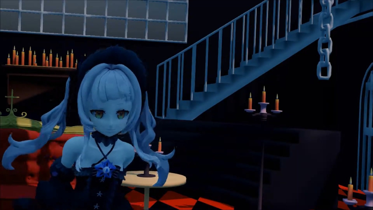 [Hololive Mmd] Bad Apple - Murasaki Shion 紫咲シオン - ニコニコ動画