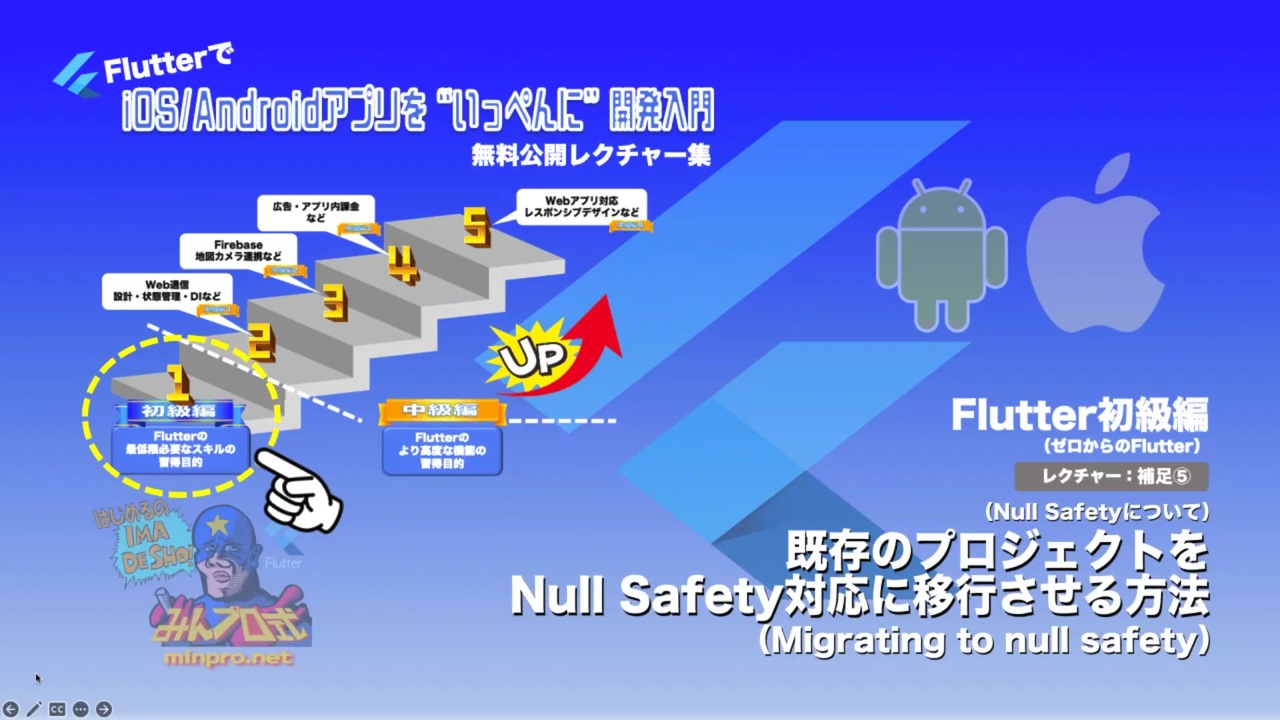 【ゼロからのFlutter】既存のプロジェクトをNull Safetyに移行させる方法（Migrating to null safety）ー ...