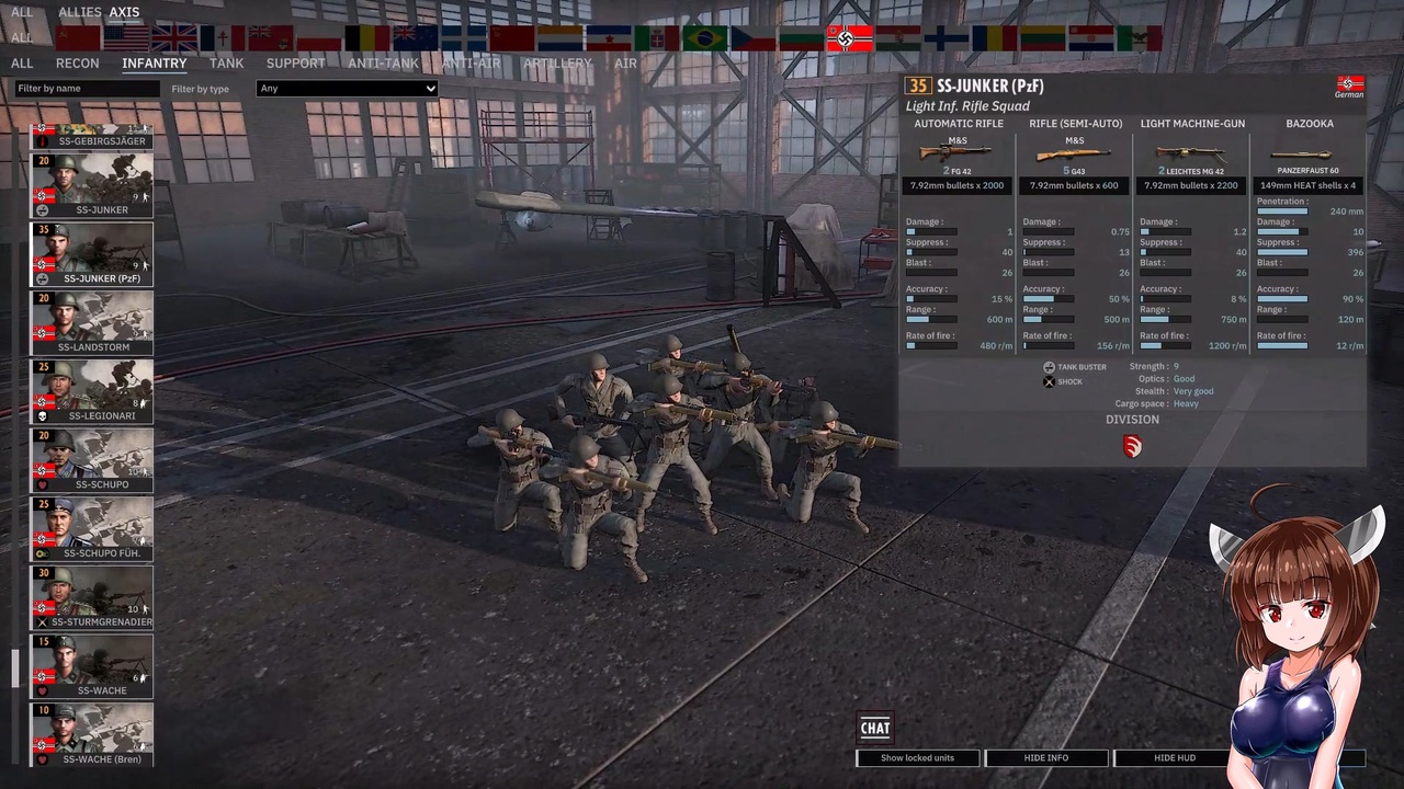 【Steel Division2】部隊・兵器さっくり解説 第百五十九回 SS-JUNKER(PzF)【VOICEROID解説】 - ニコニコ動画