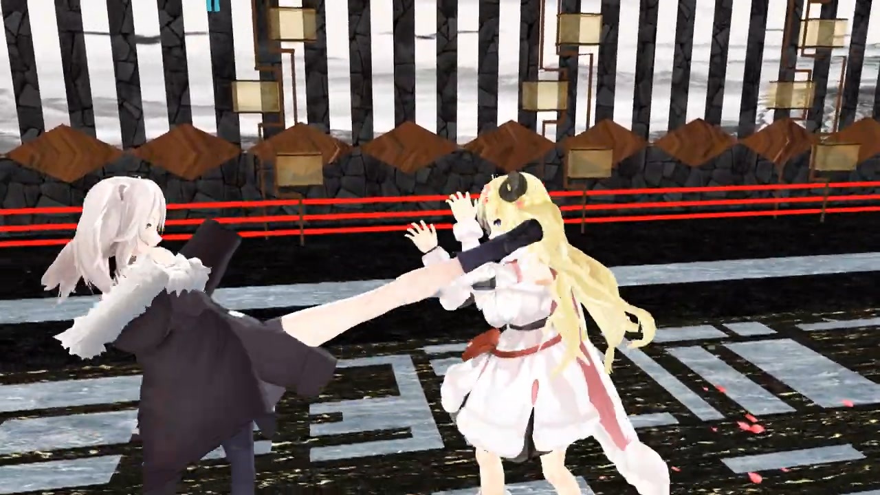 [MMD HOLOLIVE FIGHT] Shishiro Botan VS Tsunomaki Watame ( 獅白ぼたん VS 角巻わた ...