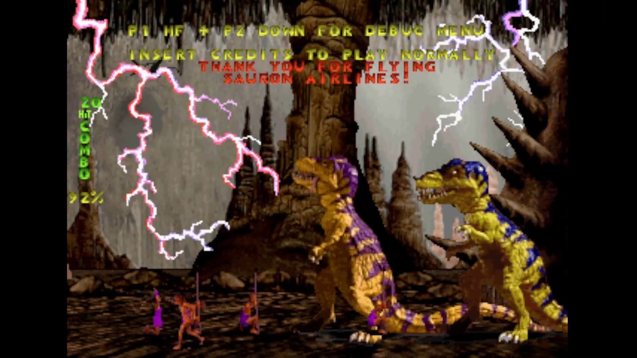 Primal Rage (プライマルレイジ) Arcade - Sauron - 20 hit combo - ニコニコ動画