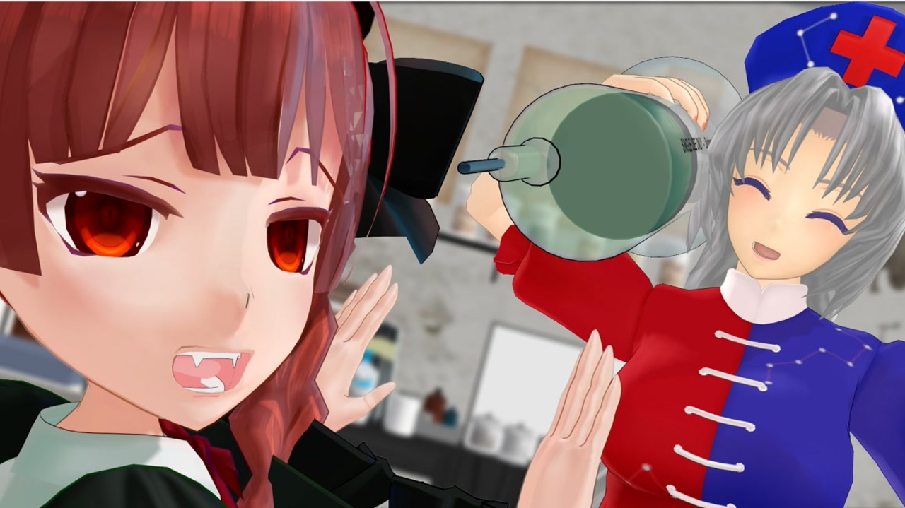 【Touhou MMD】 お燐の健康診断【東方MMD紙芝居】 - ニコニコ動画