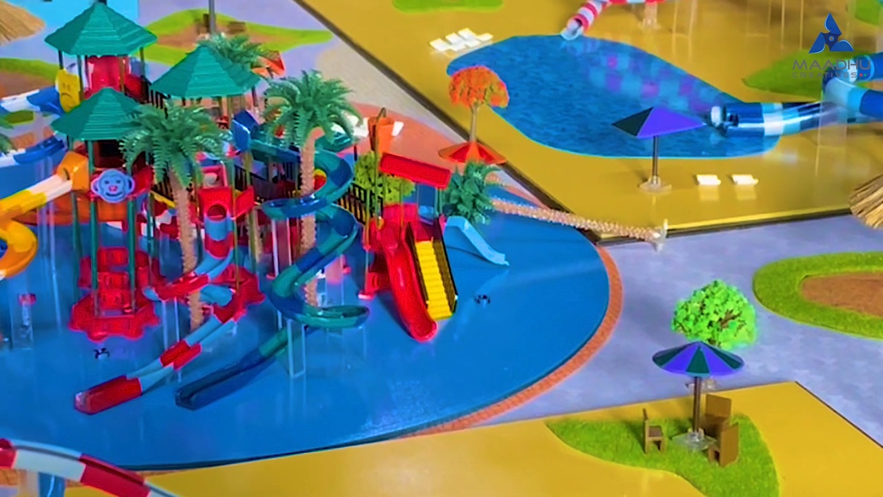 Water Park Miniature Model by Maadhu Creatives - ニコニコ動画
