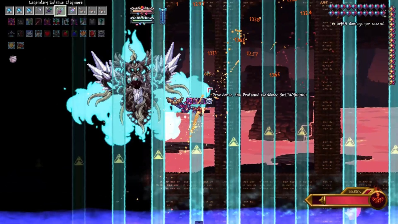 【Terraria Calamity Infernum MOD】ノーダメ攻略① プロビデンス(夜間) - ニコニコ動画