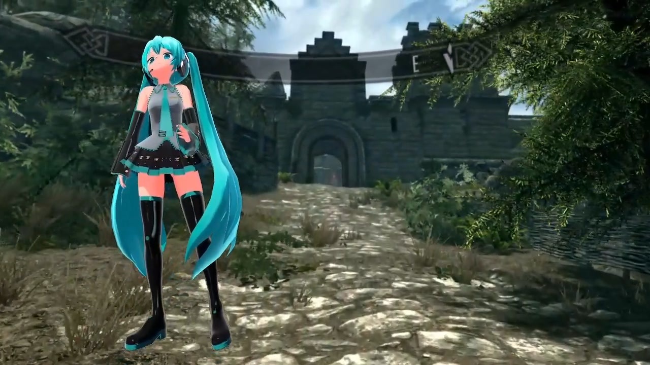 国を憂いて義憤に燃える初音ミク氏、ウルフリックを討伐せんと尊皇討奸の剣を握る模様【初音ミクのskyrim 4】 ニコニコ動画